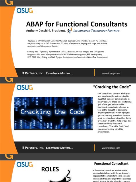 abap for functional consultant sap se object computer science