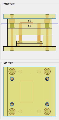 solved how to center multiple cores and cavities in inventor mold