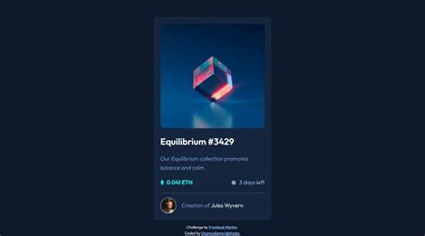 github mudi igbinoba nft preview card component a frontend mentor