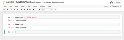 get started with julia hello world data analytics