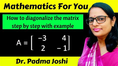 diagonalization of matrices 2x2 how to diagonalize the matrix with
