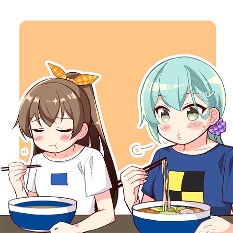 Suzuya Kumano Mogami And Mikuma Kantai Collection Drawn By