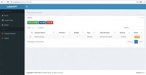 download laundry shop application php script coderspage