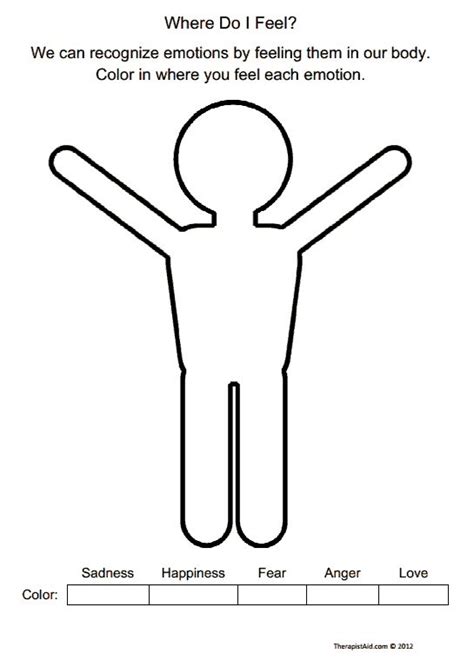 Body Mapping Emotions Activity