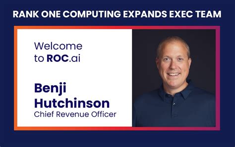 Benji Hutchinson Joins Roc As Chief Revenue Officer