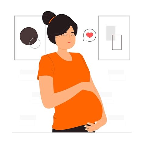 Premium Vector Pregnant Concept Illustration
