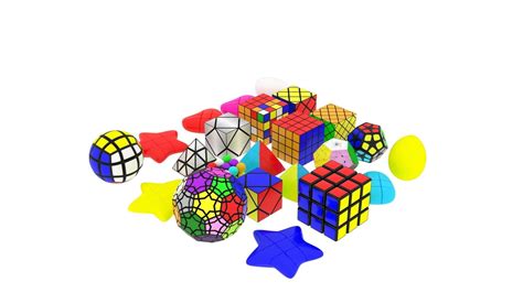 Different Type Of Rubiks Cube Collection 3d Model Cgtrader