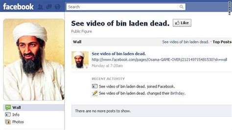 fake bin laden links spreading malicious software