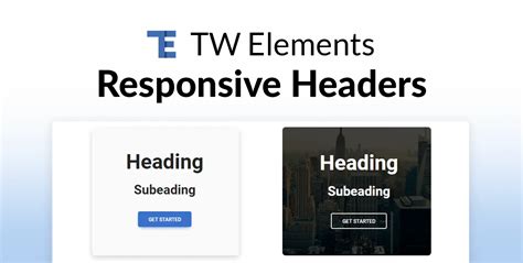 tailwind css headers free examples and tutorial