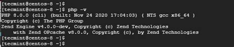 how to install php 8 on centos rhel 8 7 linux