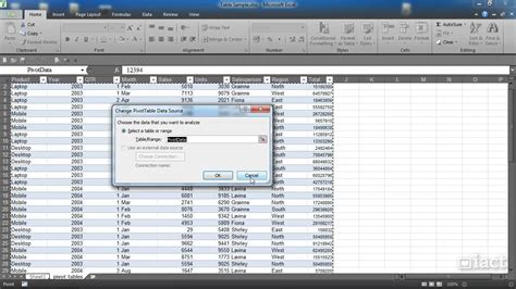 using the table feature to summarise a pivot table excel 2010