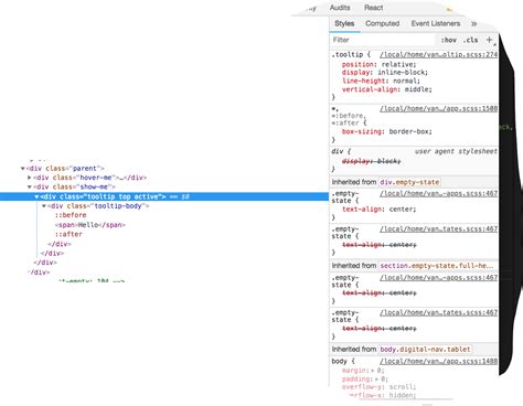 html scss on hover div show another div stack overflow