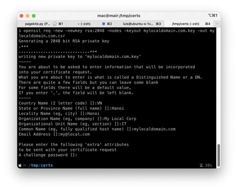 how to generate ca and self signed ssl certificate for your website datmt