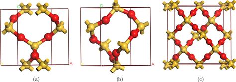 Structure Of Sio 2 With Si Atom Tagged With Yellow Color And O Atom