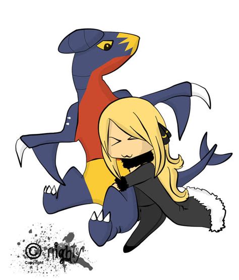 Cynthia And Garchomp By Samukedarkwing On Deviantart