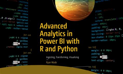 advanced analytics in power bi with r and python