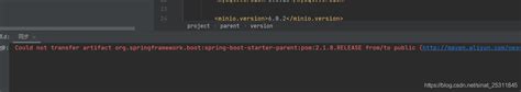 轻松解决idea2020“could not transfer artifact org springframework boot