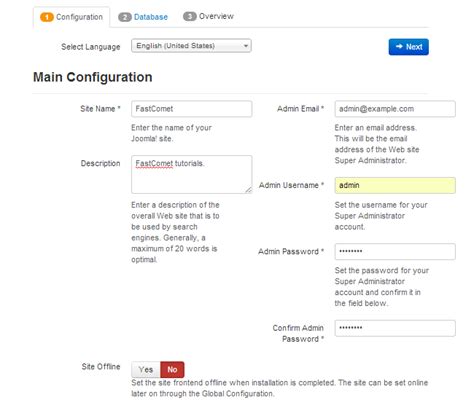 how to manually install joomla joomla tutorial fastcomet