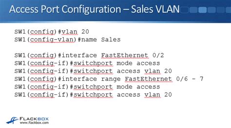 vlan access ports cisco ccna tutorial flackbox