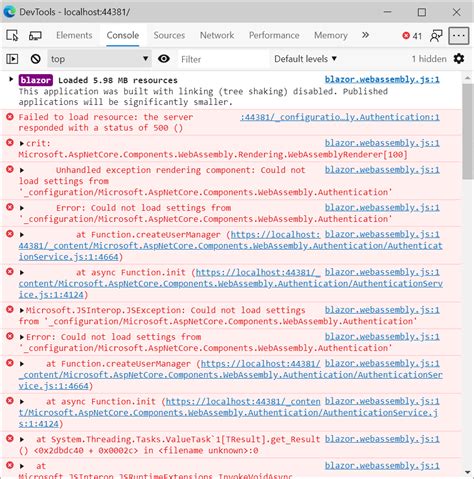 copying exceptions from the browser console is hard