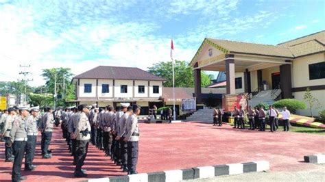 Polres Sanggau Gelar Apel Kasatkamling Dalam Rangka Kesiapan Pengamanan