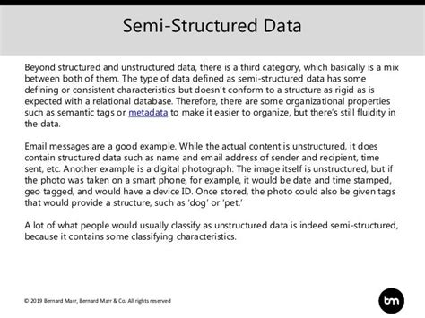 Whats The Difference Between Structured Semi Structured And Unstruc…