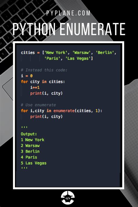 learn the usage of enumerate and apply it in your own applications