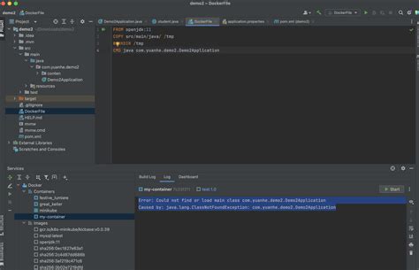 docker dockerfile classnotfoundexception stack overflow