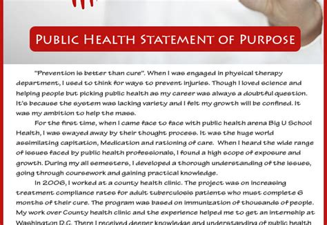 Sample Statement Of Purpose Graduate School Public Health The Gray Tower