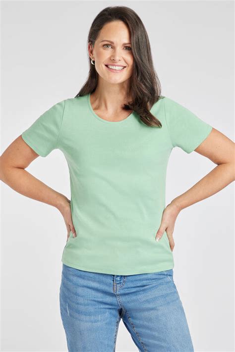 Short Sleeve Scoop Neck Top Bonmarché