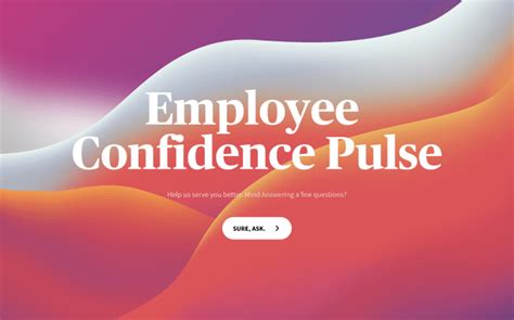 employee confidence pulse survey template surveysparrow