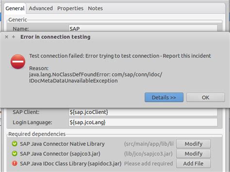 sap connector troubleshooting mulesoft documentation