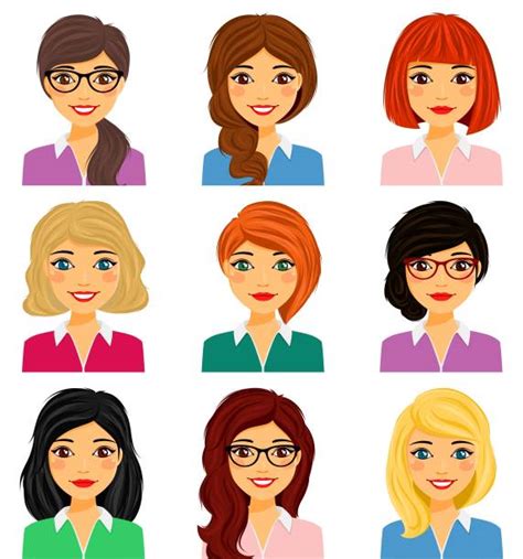 1 100 Woman With Short Blonde Hair Stock Illustrations Royalty Free
