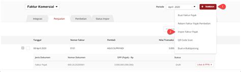 bagaimana cara mengimpor faktur dari aplikasi efaktur ke aplikasi