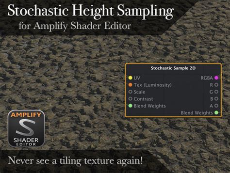 stochastic height sampling node for amplify shader editor vfx shaders