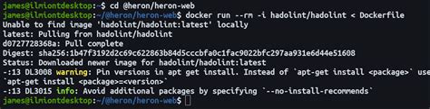 how to use hadolint to lint your dockerfiles