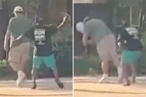 Horrifying Moment Man Smashes Unsuspecting Person In The Head With A