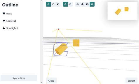 edit your react three fiber scene with a visual editor