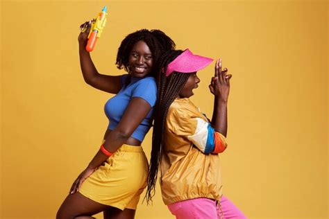 Premium Photo Portrait Of Lesbian Couple Posing Together