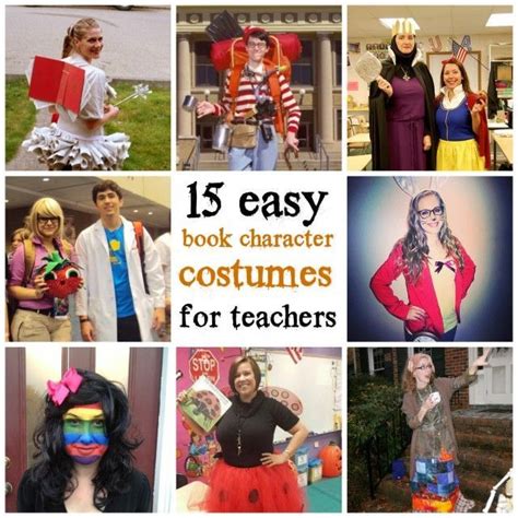 15 Easy Book Character Halloween Costumes For Teachers Book Character
