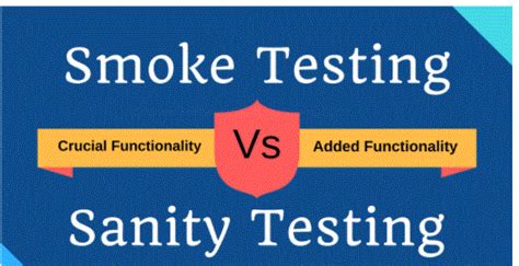 sanity testing vs smoke testing know their differences and which