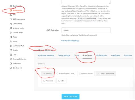 unauthorized client grant type implicit not allowed for the client