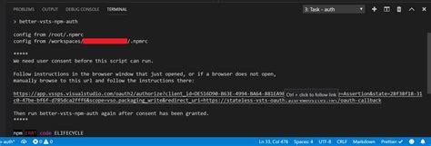 better vsts npm auth npm