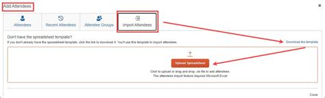 solved error message when importing a list of attendees i sap