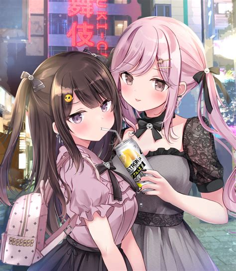 Masayo Gin No Ame Original Commentary Request Highres 2girls