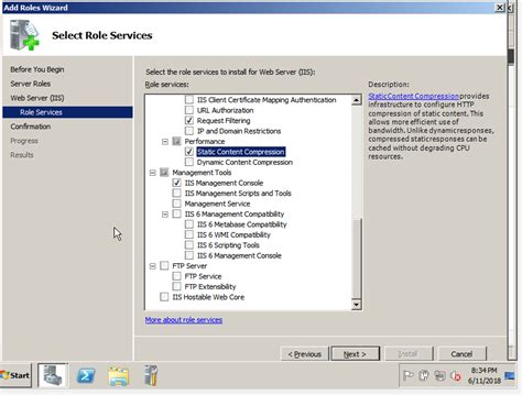 how to enable static content in iis 7 5 within windows server 2008 r2
