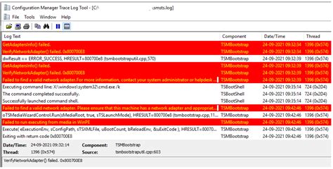 fix sccm task sequence failed to find a valid network adaptor htmd blog
