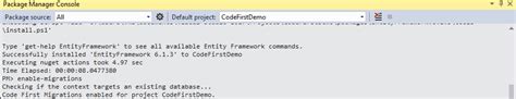 c code first migration with entity framework qa with experts
