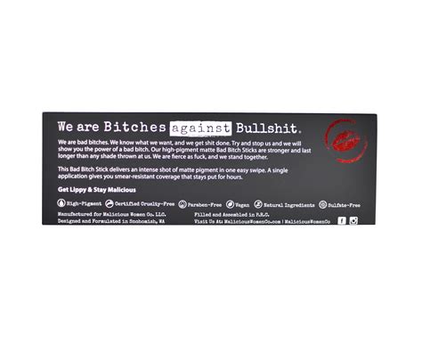 Bitchstick Matte Liquid Lipstick With Sass Malicious Women Co