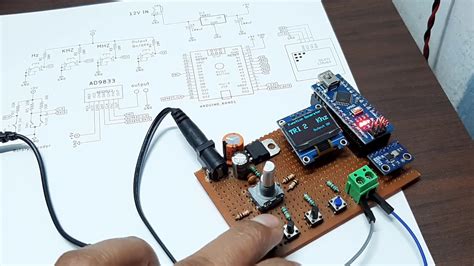 arduino based function generator with ad9833 dds function generator